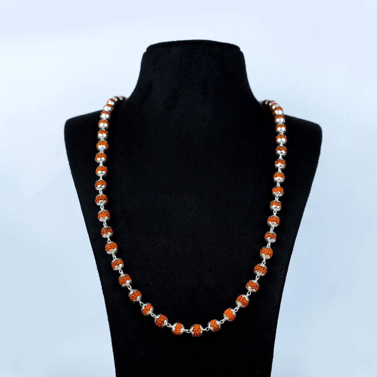 Rudraksham Silver Chain 108 Beads